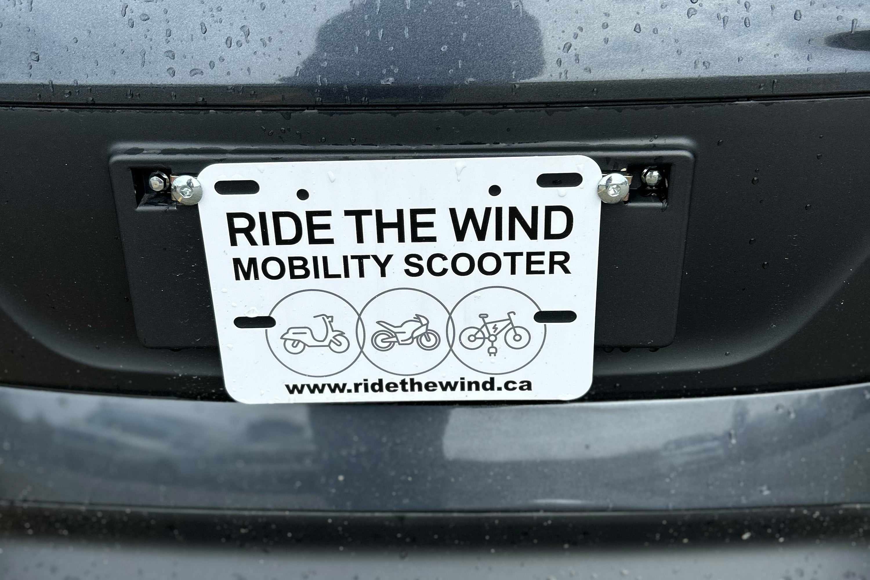 Enclosed Mobility Scooter Plate – Ride the Wind Ebikes
