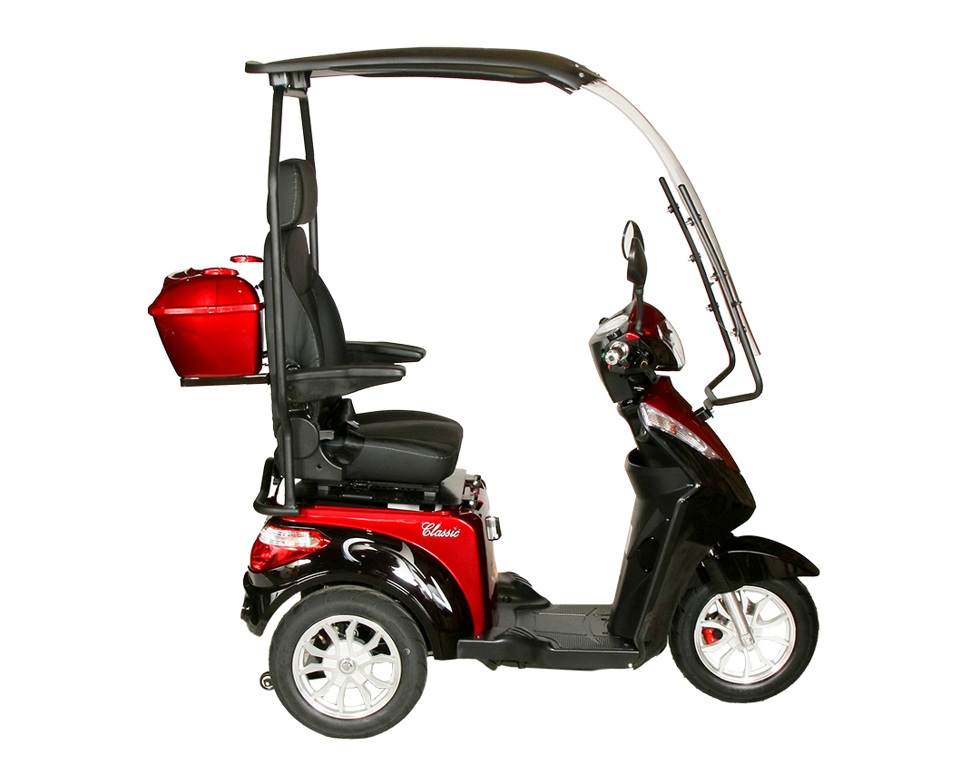 Ecolo ET3 Classic Mobility Scooter with Roof – Ride the Wind Ebikes